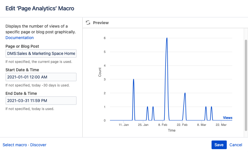 Page Analytics Macro